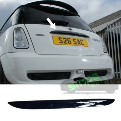Mini Cooper S JCW R52 Gloss Black Boot Lid Tail Gate Handle lid Cover ...