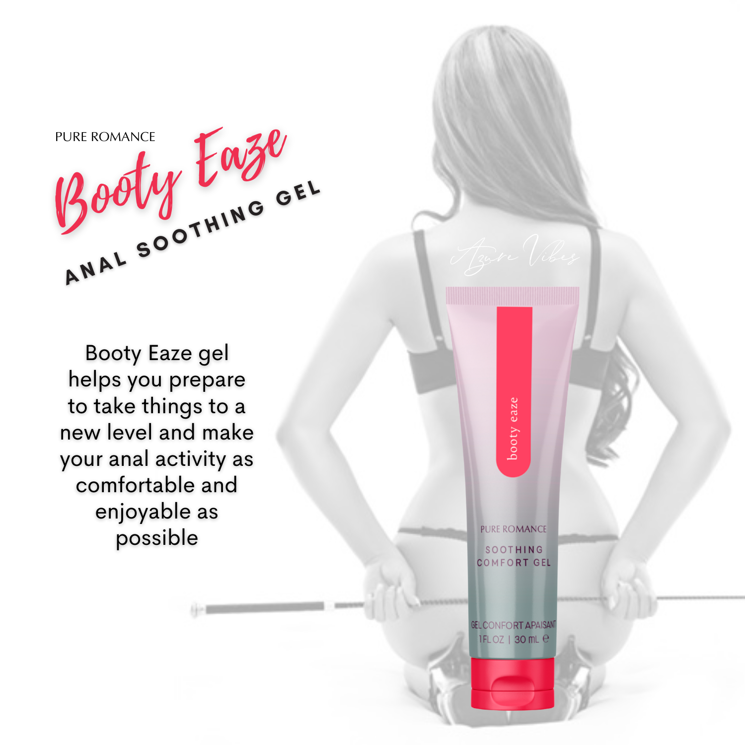 Pure Romance BOOTY EAZE Numbing Gel, Comfortable & Enjoyable Play NEW PACKAGING! | eBay