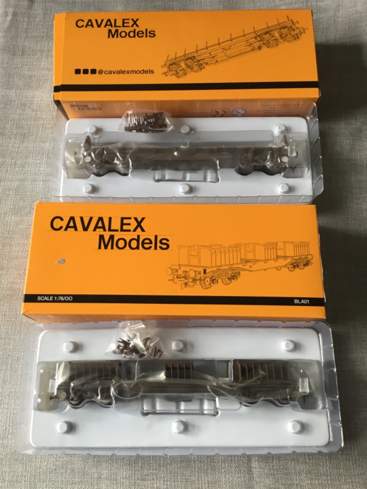 Cavalex British Rail BBA and BLA Bogie Steel Carrier Wagons x 2 | eBay UK