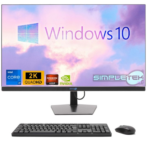 All IN One i7 27 " 2K Win 10 RAM 16GB SSD 960GB Gpu GT710 1GB PC Starr ...