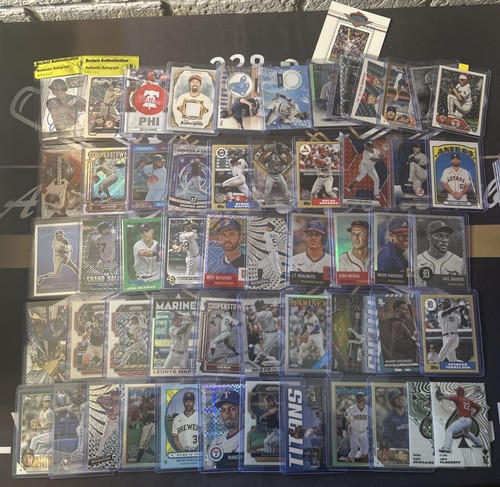 MLB BASEBALL COLLECTION LOT OF 55 CARDS Relic JERSEY PATCH AUTO #D ...