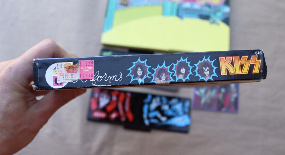 VINTAGE 1979 KISS AUCION COLORFORMS TOY SET COMPLETE w/ BOX ALMOST ...