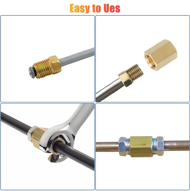 24PCS Car 3/16" brake line (3/8-24 Inverted) Brake Line Fittings ...