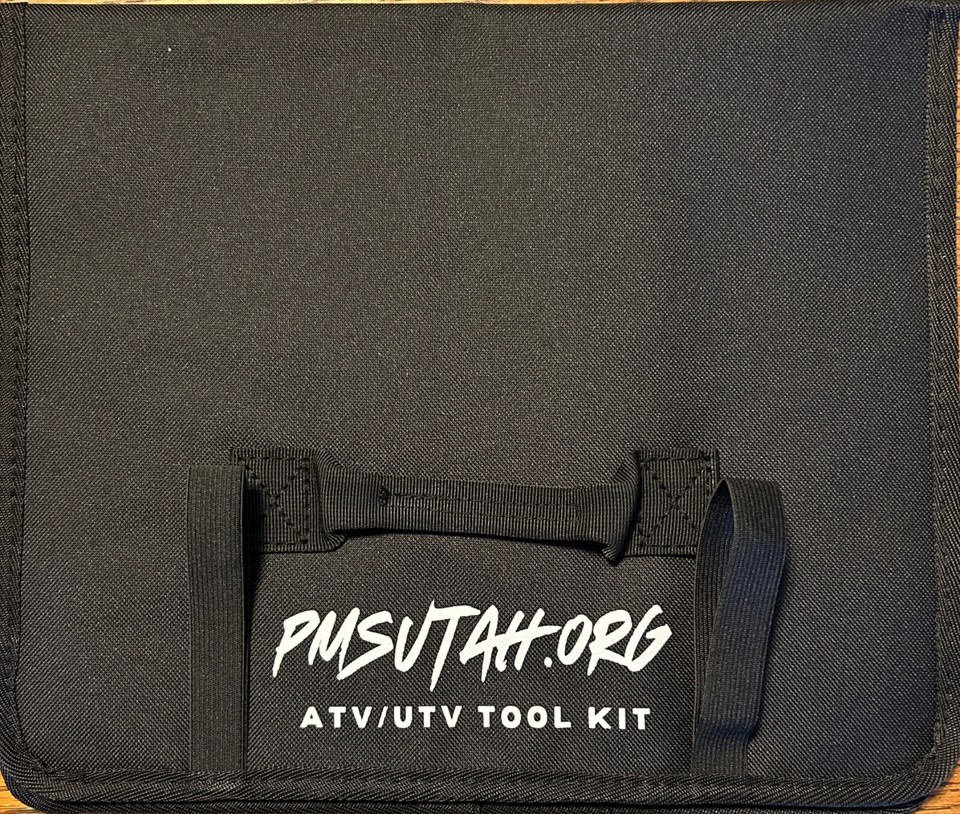 Roll Up ATV UTV SXS Trail Repair Tool Kit Pouch Holder Case Tire Bag ...