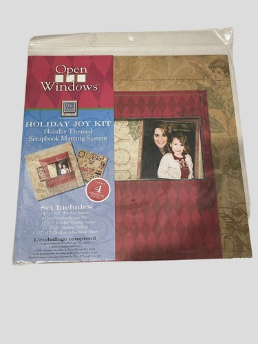 Open Windows Scrapbook Kit Holiday Joy New Christmas Theme Memory Pages ...