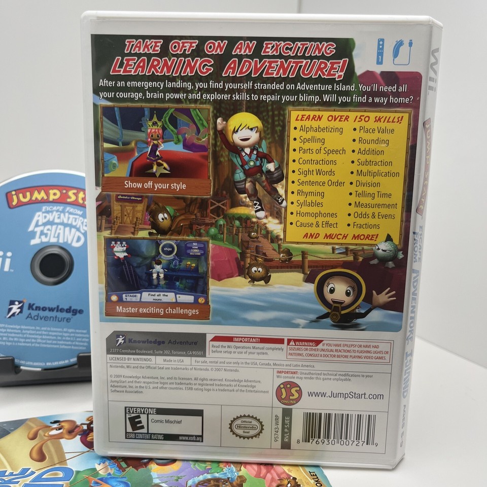 JumpStart: Escape From Adventure Island (Nintendo Wii, 2009 ...