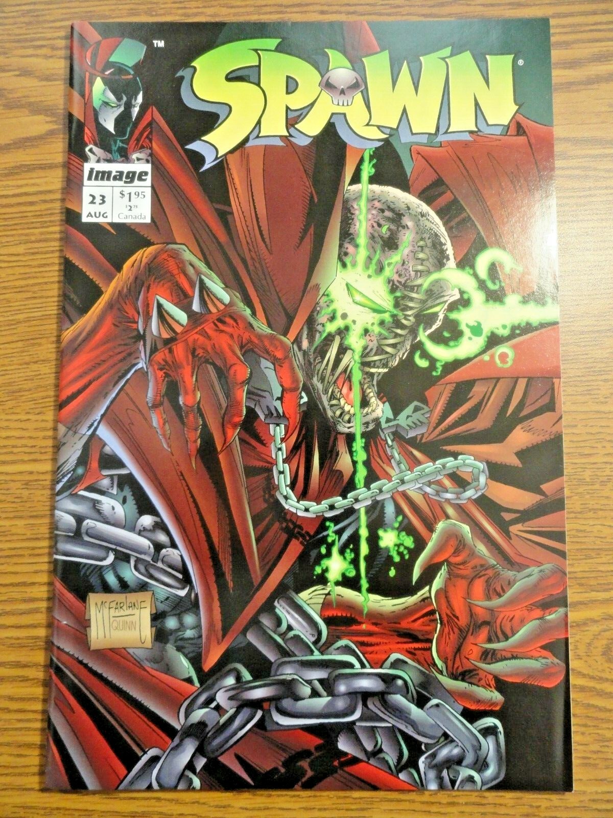 Spawn #23 Todd Mcfarlane Clé VF + Terry Fitzgerald Wynn 1st Imprimé ...