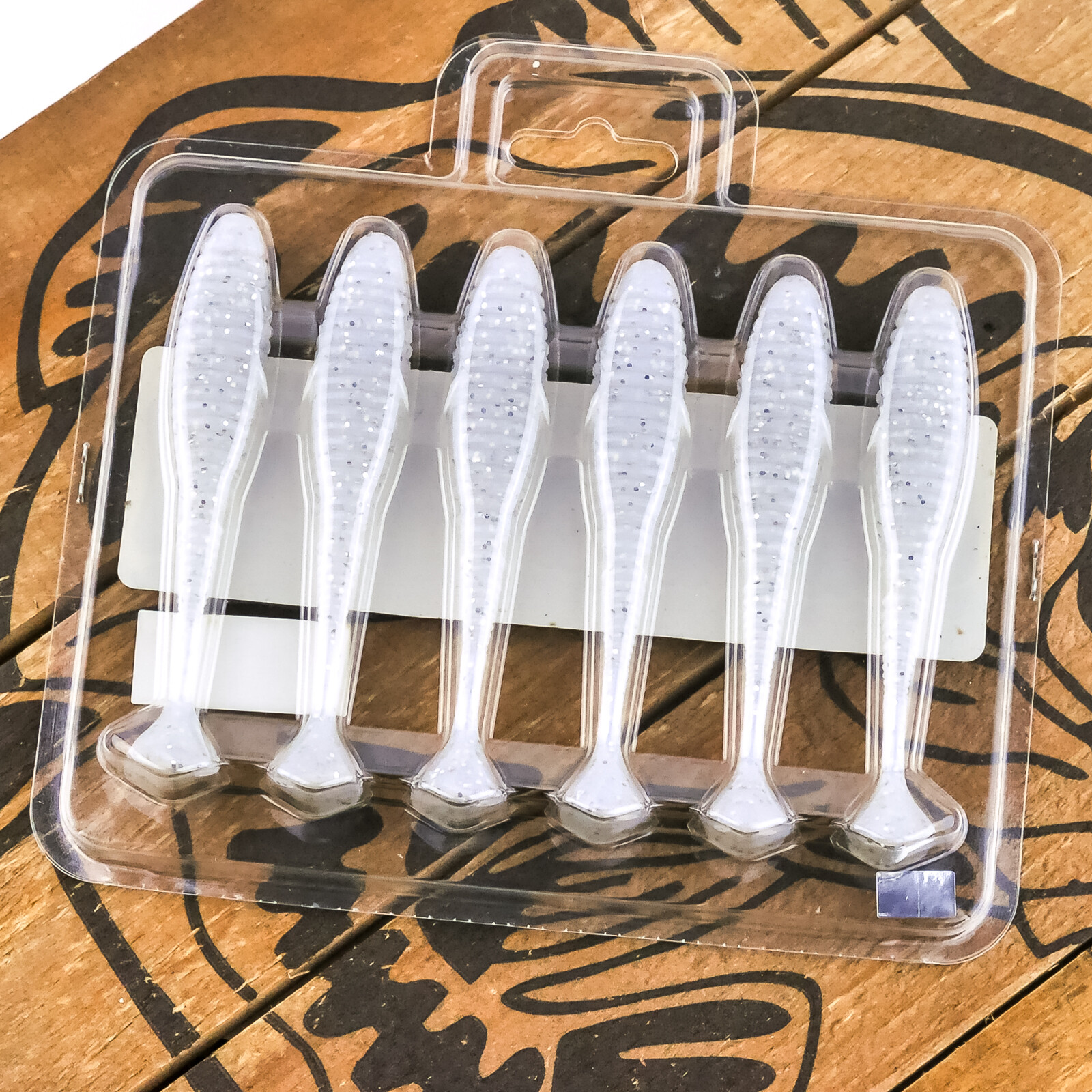JACKALL Knuckle Soft Plastic Boot Paddle Tail Swimbait 3.5" 6ct - PEARL ...