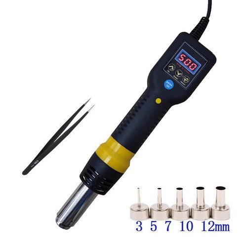 835D Hot Air Gun Portable LED Display Rework Station Heat Gun Hair ...