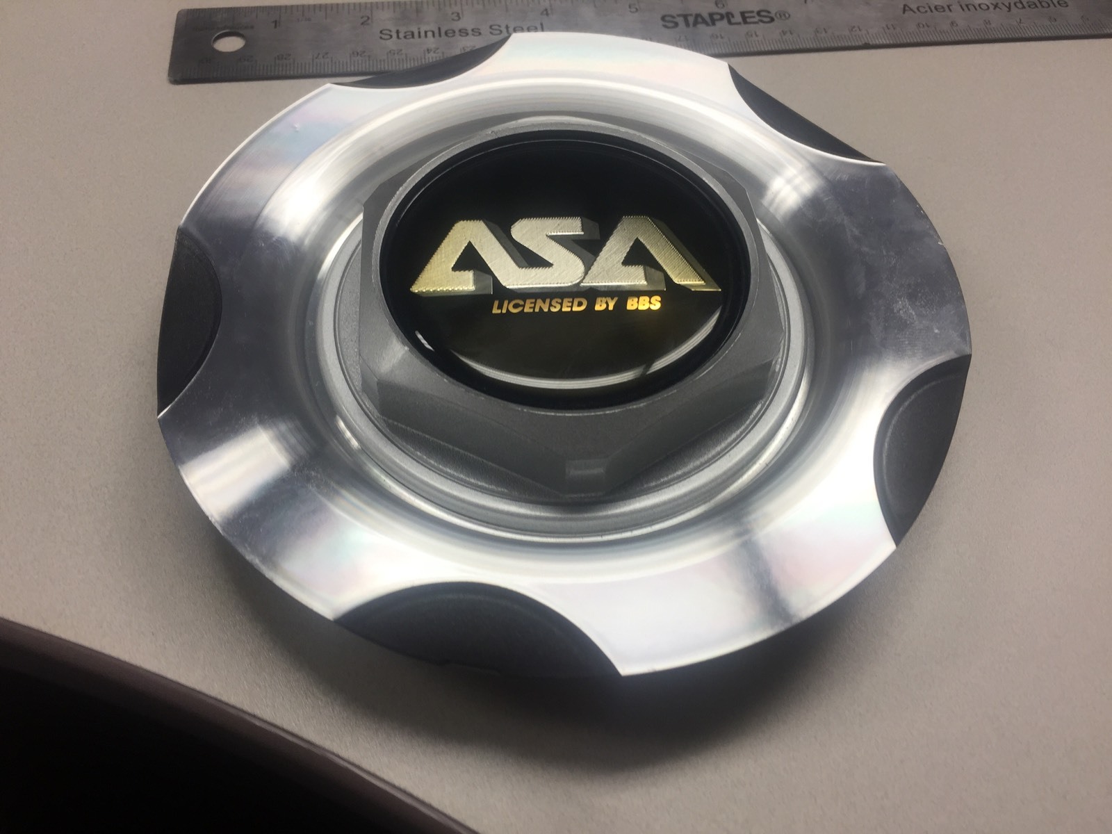 ASA LICENSED BY BBS WHEEL CENTER CAP P/N 8B.711 for ASA ES1 NOS!!! | eBay