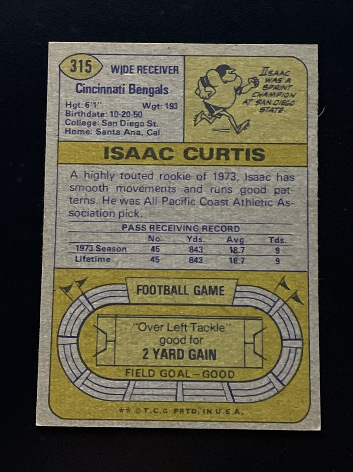 1974 Topps Isaac Curtis | eBay