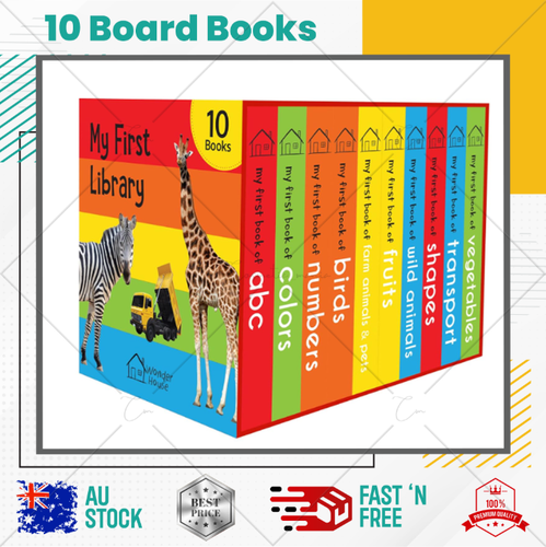 My First Library : Boxset of 10 Board Books for Kids | FREE SHIPPING ...