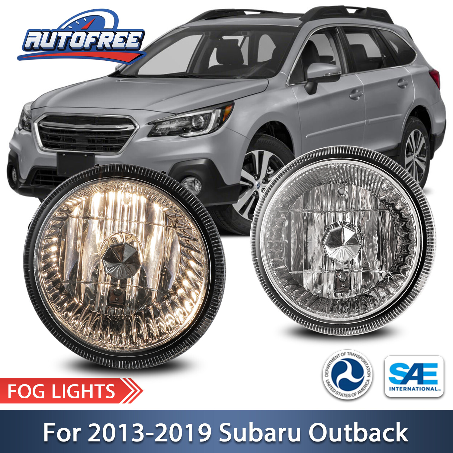 For 2013-2019 Subaru Outback Fog Lights Pair Front Driving Bumper Lamp ...