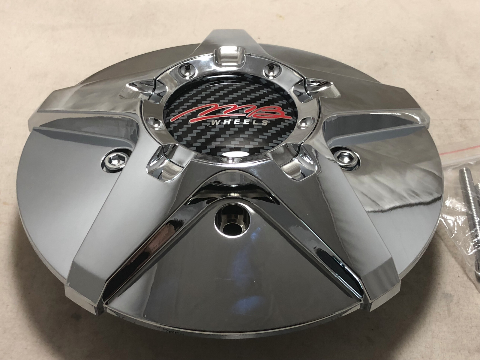 MB Wheels TKO Aftermarket Wheel Center Hub Cap Black 5 Lug Custom C-358 ...