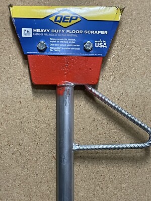 Qep 75006Q Floor Scraper, Blade Width 7 In, Handle Length 48 In, Carbon ...