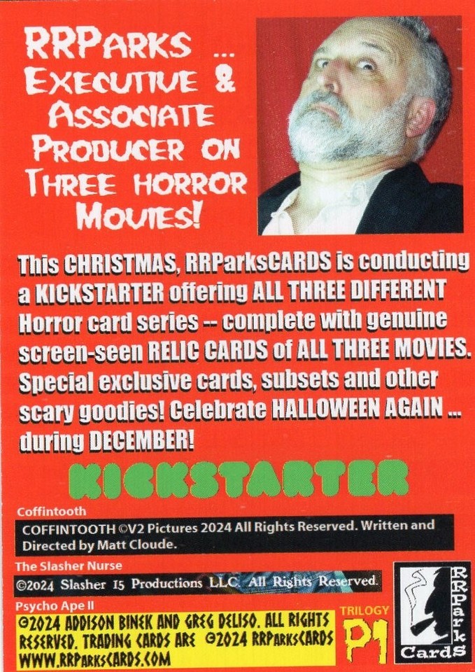 Trilogy of Horror P1 Promo Trading Card RRParks Cards 2024 | eBay