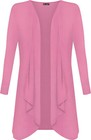 LADIES LONG SLEEVE WATERFALL WOMANS CARDIGAN TOP DUSTER COAT JACKET UK ...