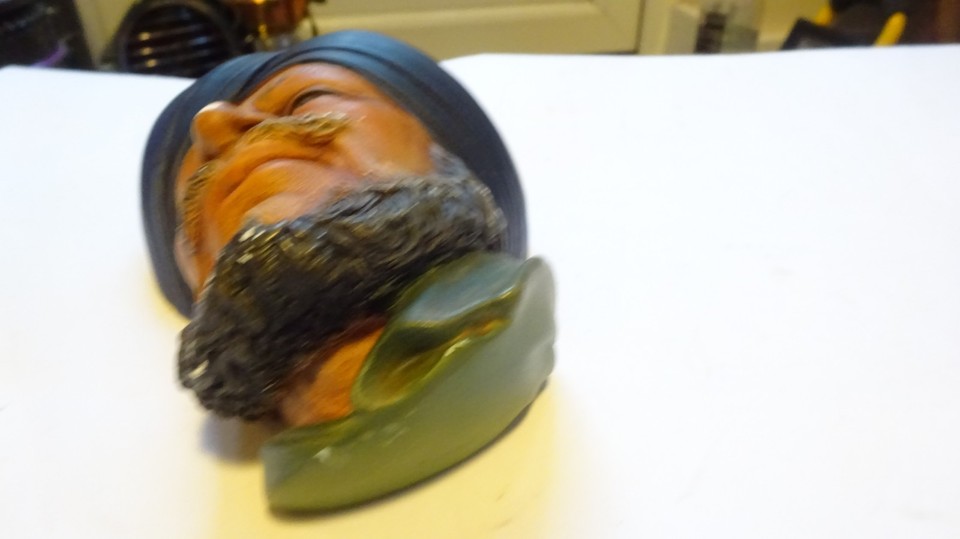 BOSSONS HEAD SIKH Wall Ornament Vintage 3D England Chalkware Bust | eBay UK