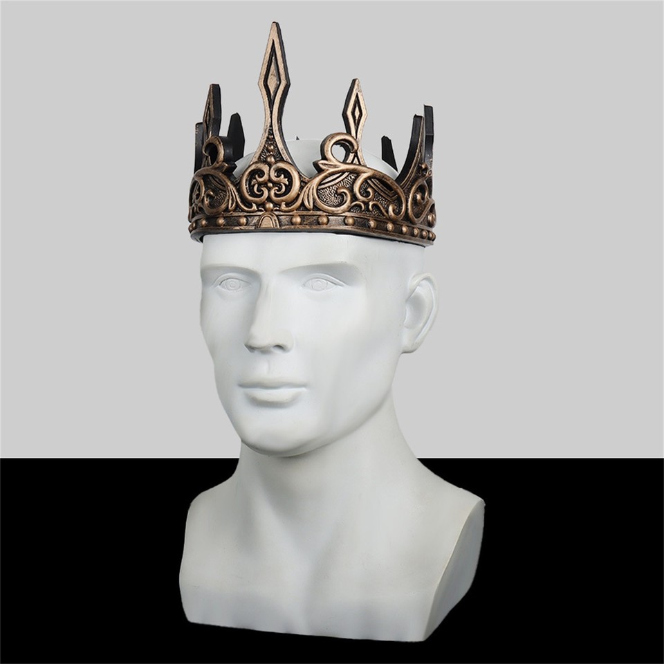 Halloween King Crown Medieval Crown, Cosplay Props for Prom Wedding ...