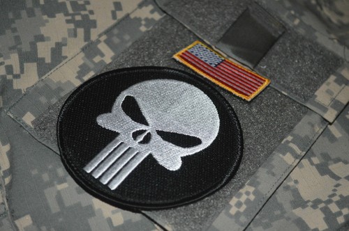 KILLER ELITE INFIDEL WARRIOR USMC FORCED GHOST RECON velkrö SKULL + US ...