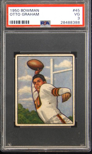 1950 Bowman #45 Otto Graham PSA 3 Rookie HOF QB RC MVP | eBay