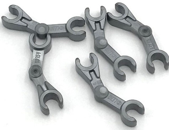 Lego 5 New Dark Bluish Gray Arms Mechanical Battle Droid Parts | eBay