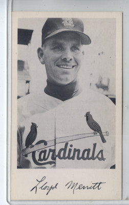 1957 St. Louis Cardinals Team Issued Postcard Lloyd Merritt | eBay