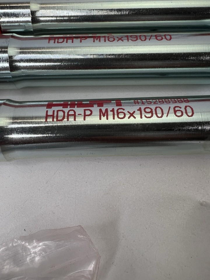 HILTI 331551 Undercut Anchor HDA-P M16 x 190/60 4-Pieces 7613023086819 ...