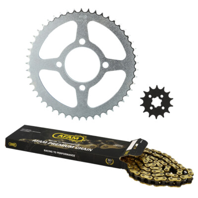 Kit chaine afam adapt. suzuki rv 125 vanvan 2007-2017 14x49 134m ...