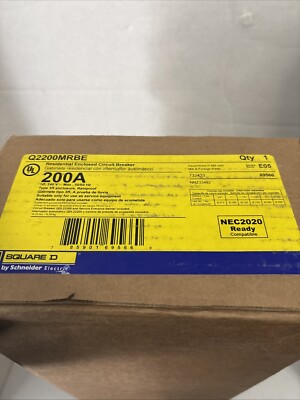 Q2200MRBE Square D QO 200 Amp Circuit Breaker Enclosure With Breaker | eBay