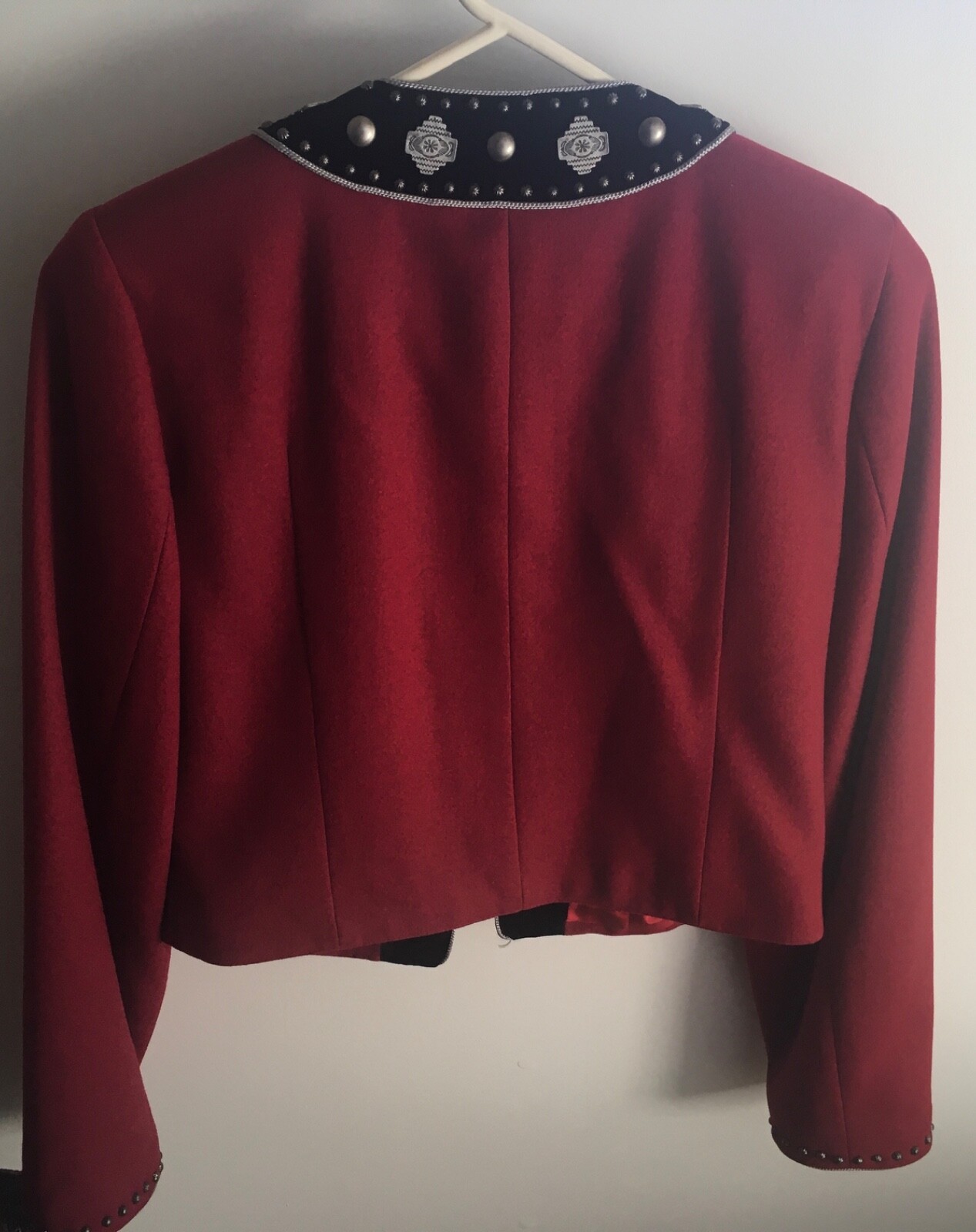 Double D Ranch Wool & Velvet Cross Embellished Bolero… - Gem