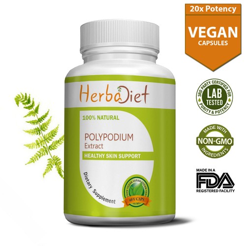 Polypodium Leucotomos (PLE) 20:1 Extract 500mg 240 Capsules Skin Immune ...