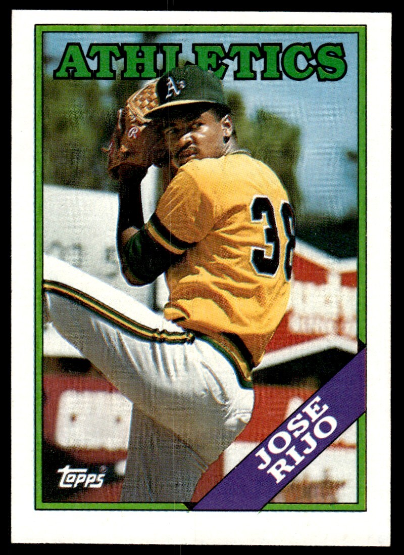 1988 Topps Baseball Card Jose Rijo Oakland Athletics #316 | eBay