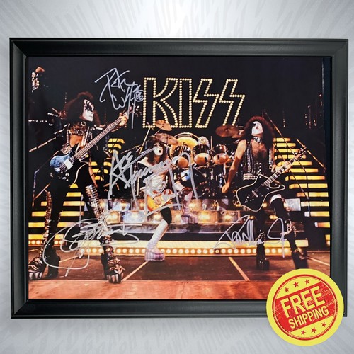 KISS Framed Autograph Reprint Signed 8x10 Photo Signature Poster FREE ...