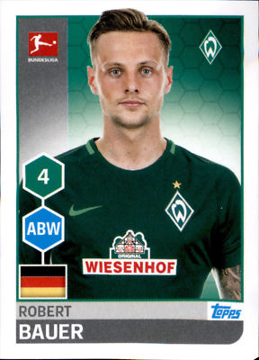 TOPPS Bundesliga 2017/2018 - Sticker 41 - Robert Bauer | eBay