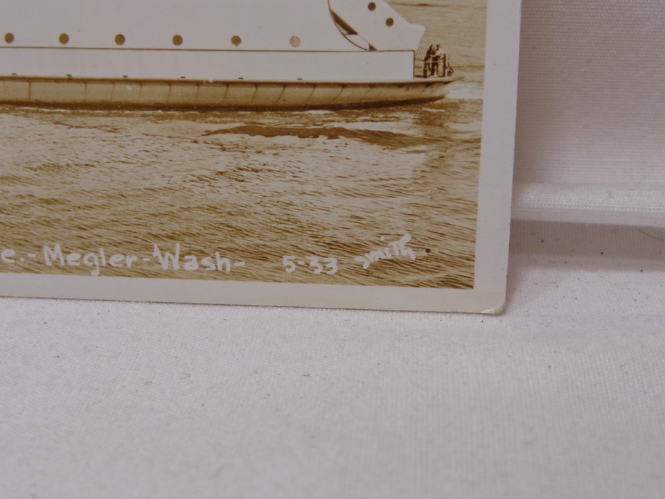 VINTAGE 1930's POSTCARD BLACK & WHITE CHESSMAN FERRY ASTORIA OR ...
