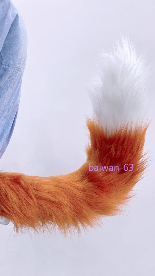 Simulated Electric Plush Tail Anime Expo Fox Tail Prop Remote Control ...
