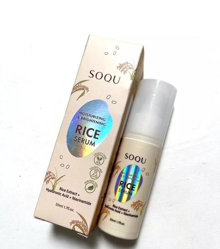 SOQU Moisturizing & Brightening Rice Serum - W/ Hyaluronic Acid! - 1.7 ...