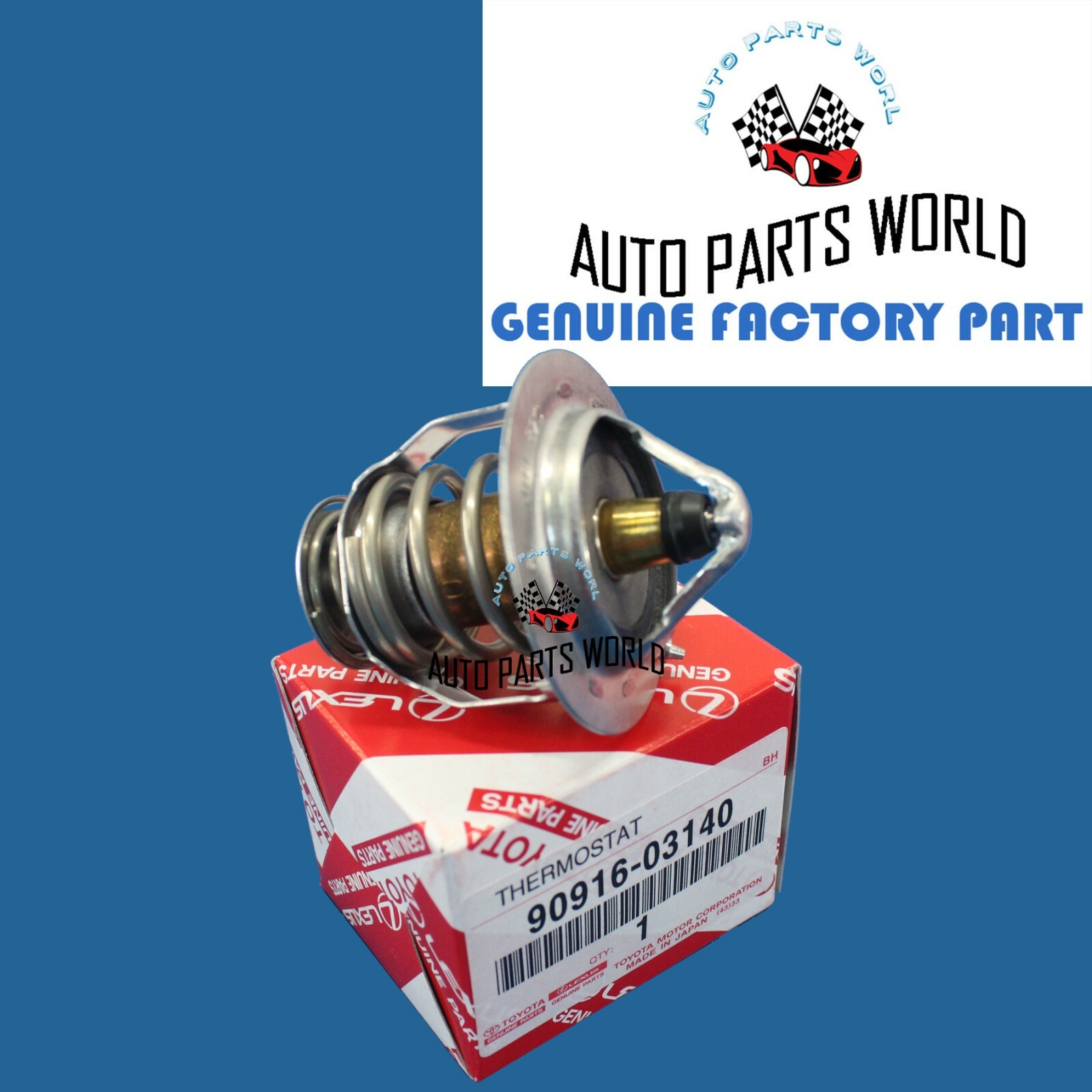 GENUINE TOYOTA CAMRY HIGHLANDER SIENNA ES350 RX350 COOLANT THERMOSTAT W ...
