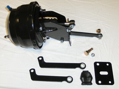 Black 7" Power Brake Booster + Firewall Mounting Bracket for Dodge A B ...