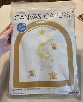 New Leisure Arts Canvas Capers Star Light Mobile Kit #104 Angels | eBay