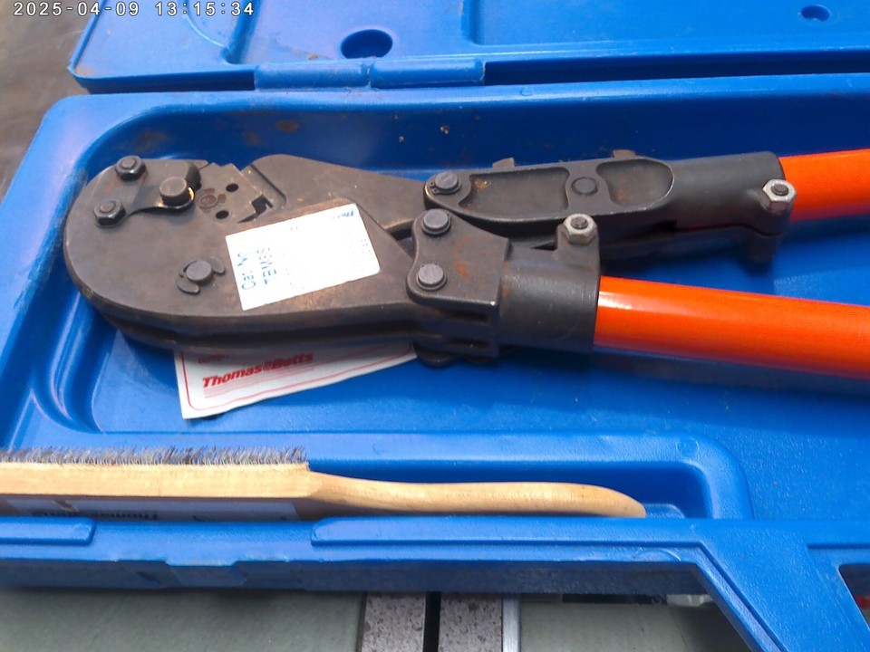Thomas & Betts TBM8S Wire Compression Cable Crimper with 8 Dies ...