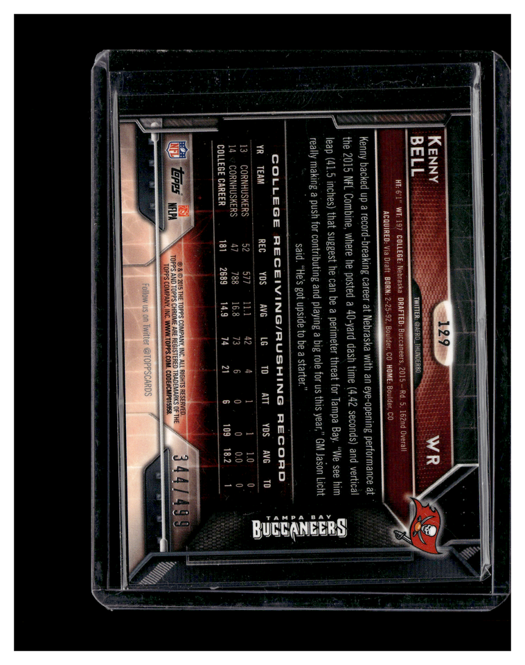 2015 Topps Chrome #129 Kenny Bell Camo Refractor /499 | eBay