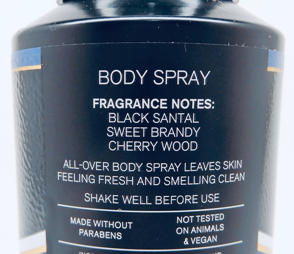3 BATH & BODY WORKS MEN'S COLLECTION MANHATTAN NIGHTCAP BODY SPRAY MIST ...