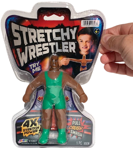 STRETCHY WRESTLER Funny Stretch Armstrong Legs Squishy Man Body Rubber ...