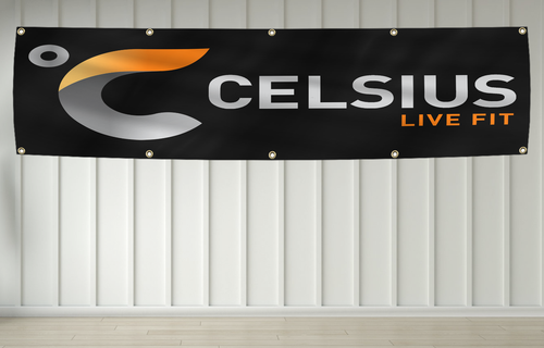 Celsius Energy Drinks Banner Flag 2X8 FT Racing Performance Motorsports ...