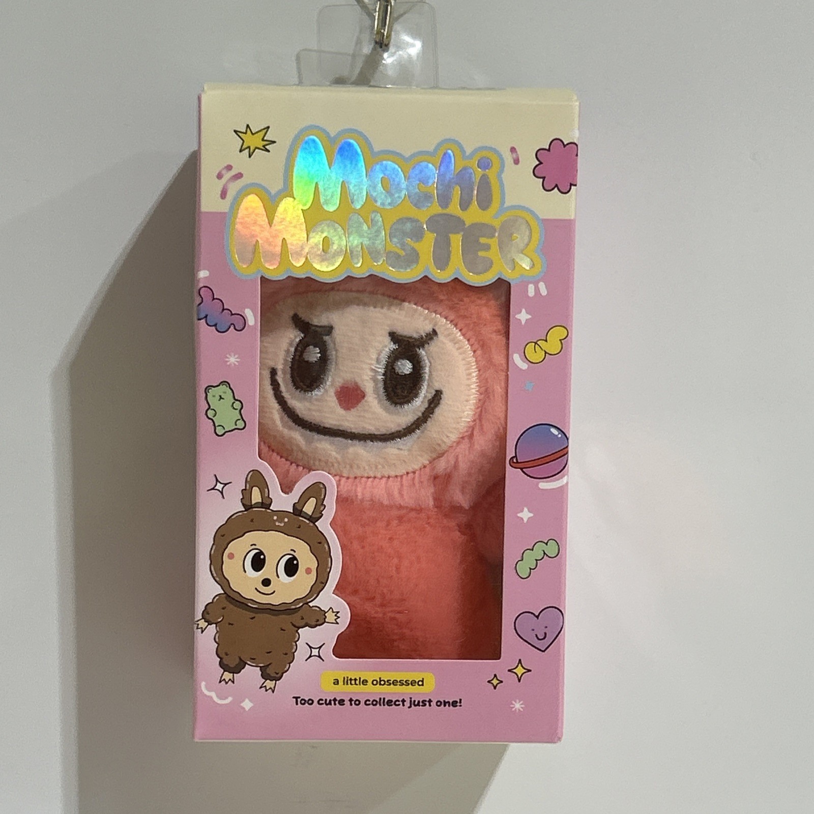 New Mochi Monster Plush Charm Collectible Keychain Pink Monster LiL ...