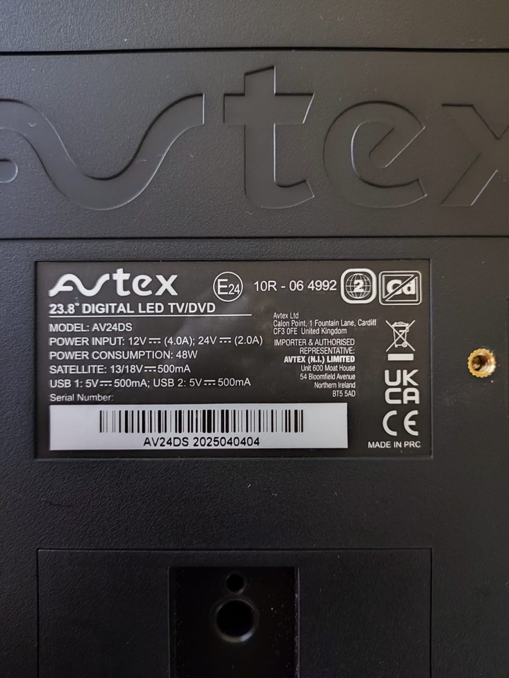 Avtex SmartPRO 23.8 HD Built In DVD 12v. | eBay UK