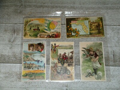 ~Victorian US Advertising /Trade Cards ~1880's~Lot of 5 Cards~Authentic ...