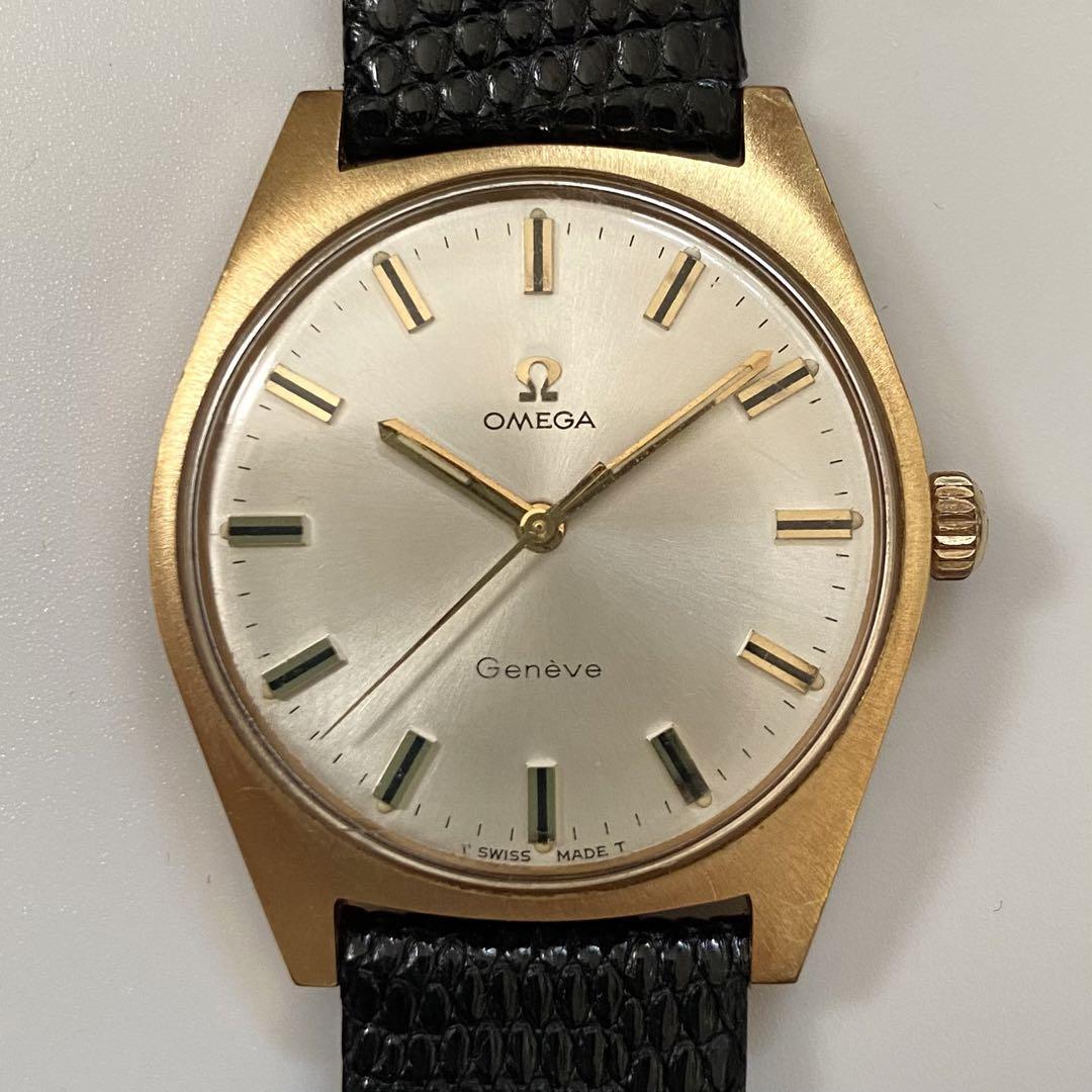 1960 Vintage Omega Geneve Gold Manual Wind Watch - Gem